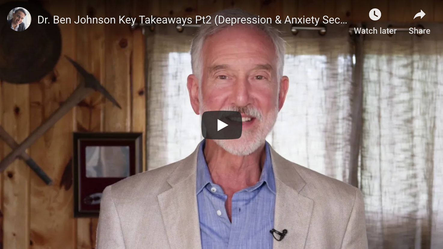 Dr. Ben Johnson Key Takeaways Pt2 (Depression & Anxiety Secrets ...