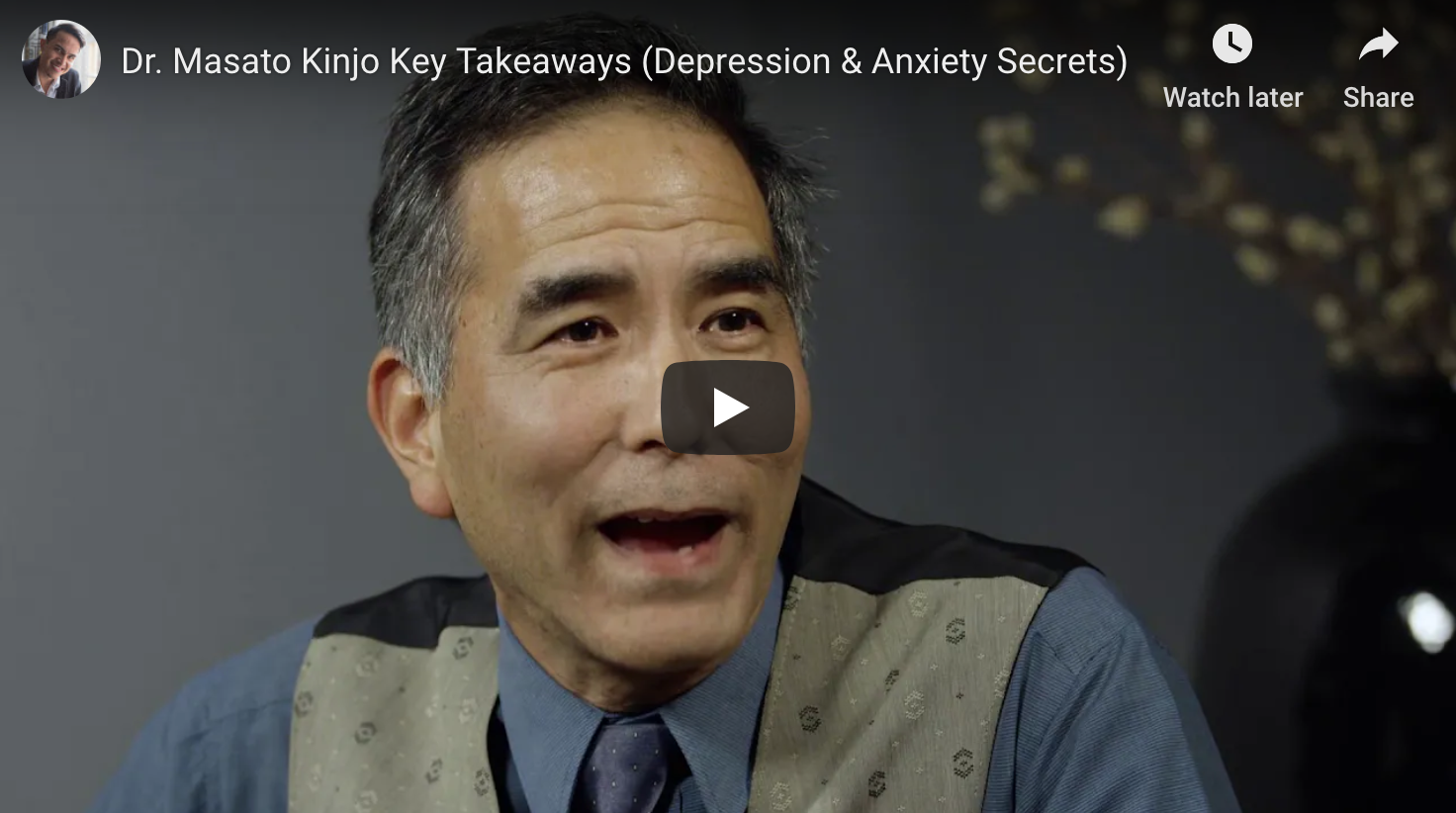 Dr. Masato Kinjo Key Takeaways (Depression & Anxiety Secrets) - Health ...