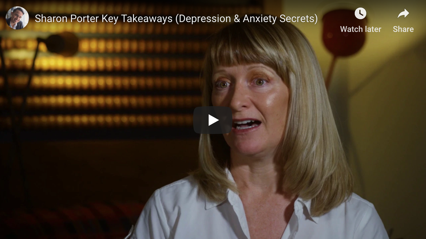 Sharon Porter Key Takeaways (Depression & Anxiety Secrets) - Health Secret
